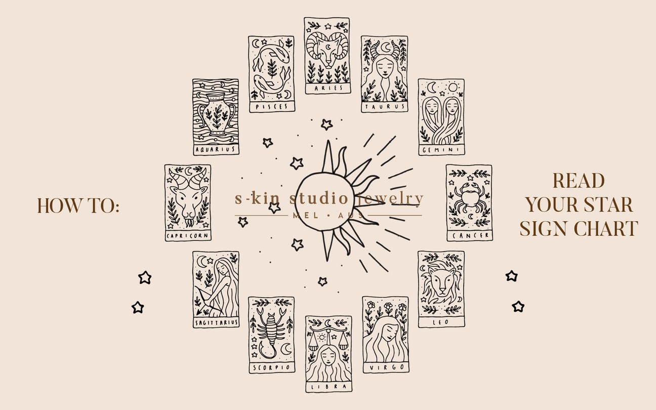 Our Zodiac Collection: How to Read Your Star Sign Chart – S-kin Studio ...