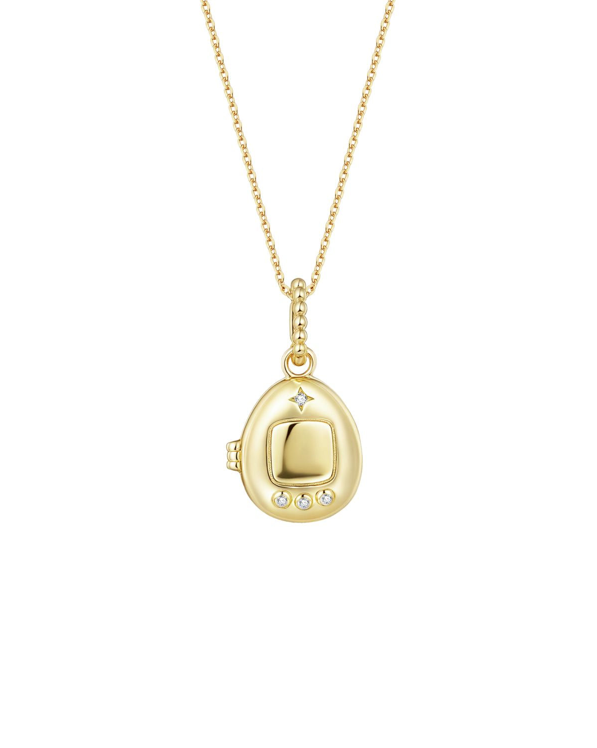 Pixel Engravable Locket Necklace | S-kin Studio Custom Jewelry – S-kin ...