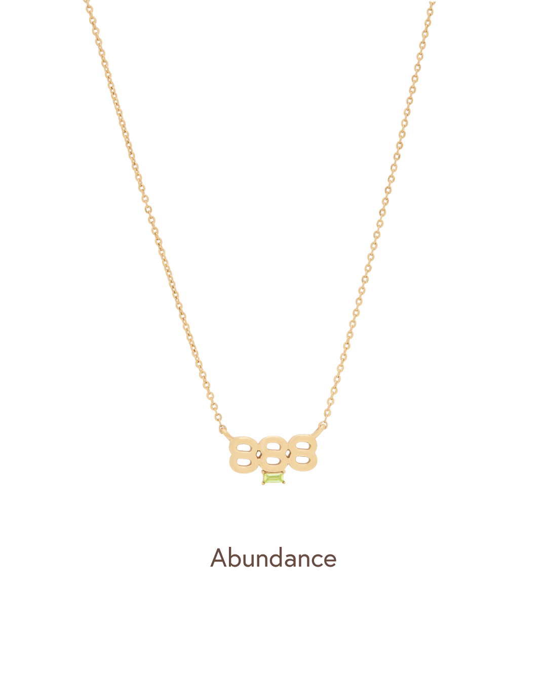 ‘888’ Angel Number Necklace - 18K Gold Filled / Sterling Silver – S-kin ...