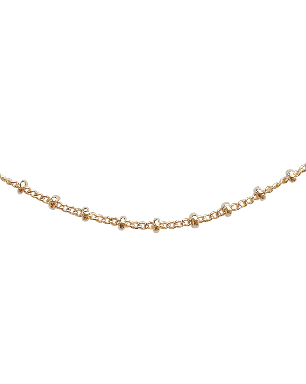 Beaded Chain Necklace - S-kin Studio | Minimal Jewellery – S-kin Studio ...