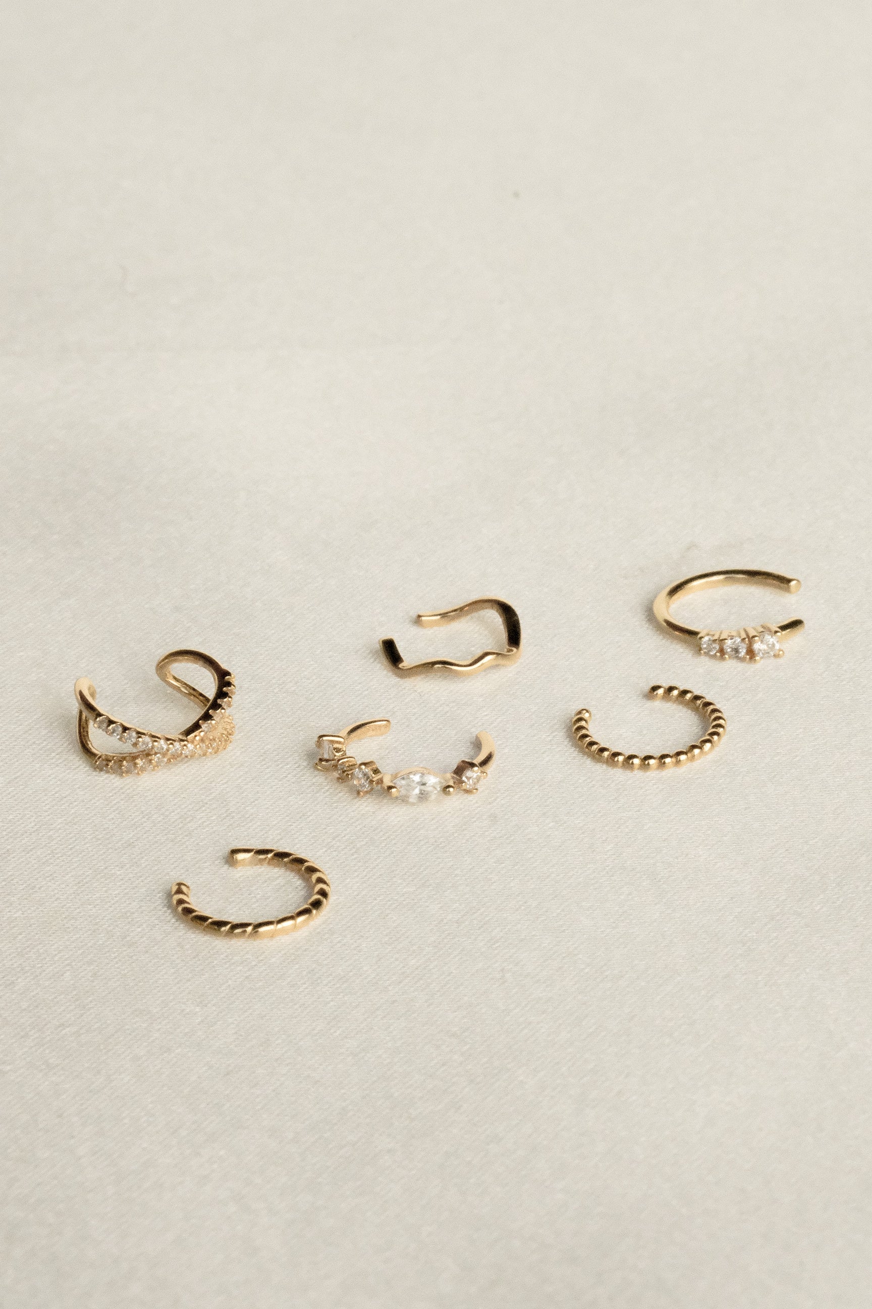 Ruth Minimal Ear Cuffs Set | No Piercing Required | S-kin Studio – S ...