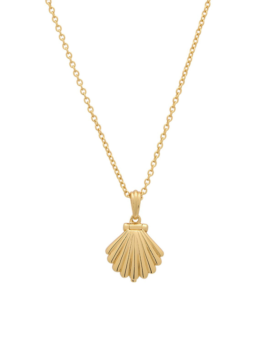 Ariel Shell Engravable Locket Necklace | S-kin Studio Custom Jewelry ...