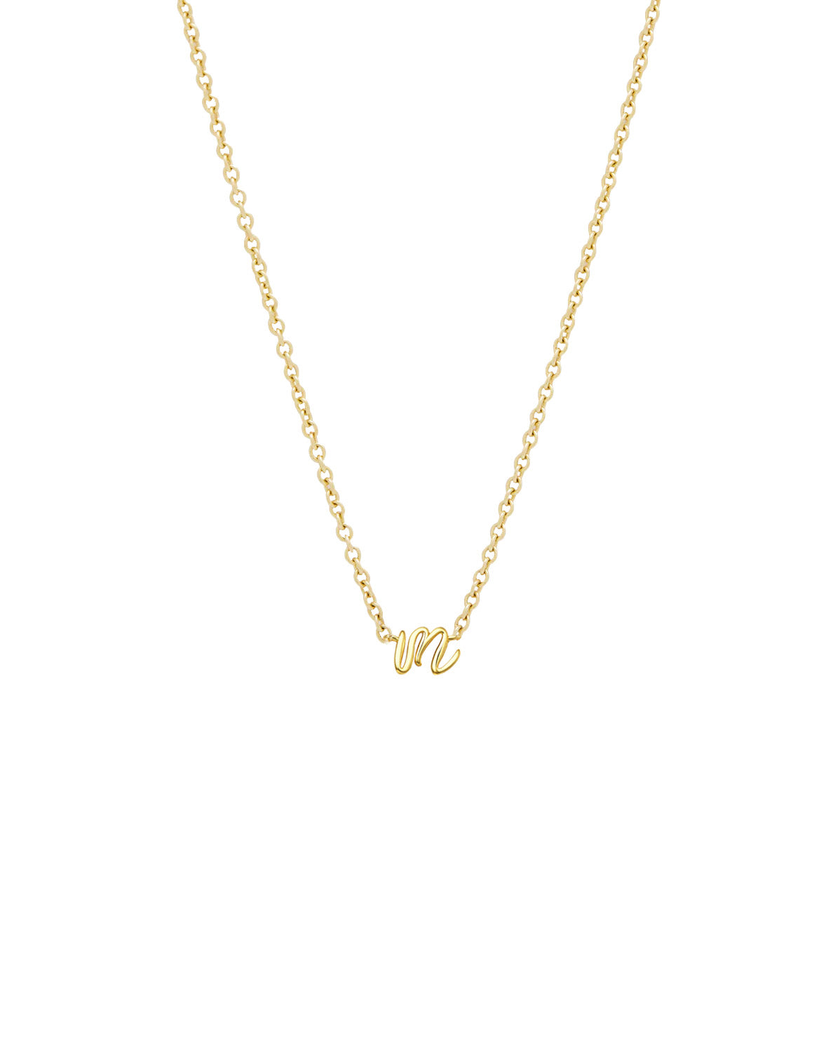 Custom Cursive Letter Necklace - S-kin Studio | Minimal Jewellery – S ...