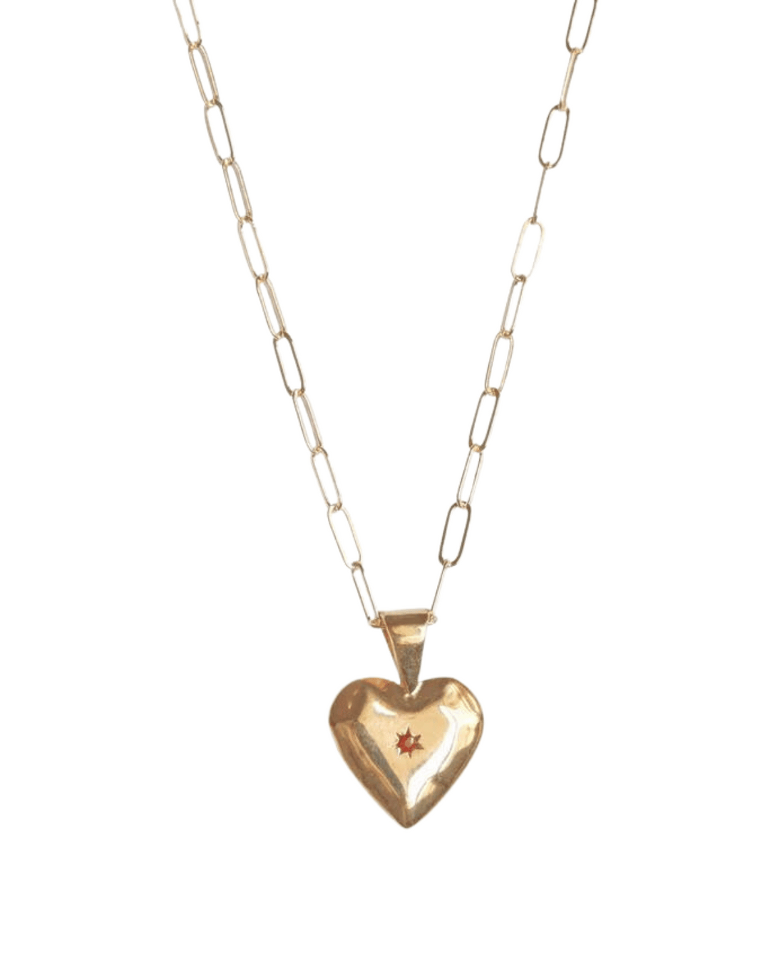Gilded Heart Pendant Necklace – S-kin Studio Jewelry