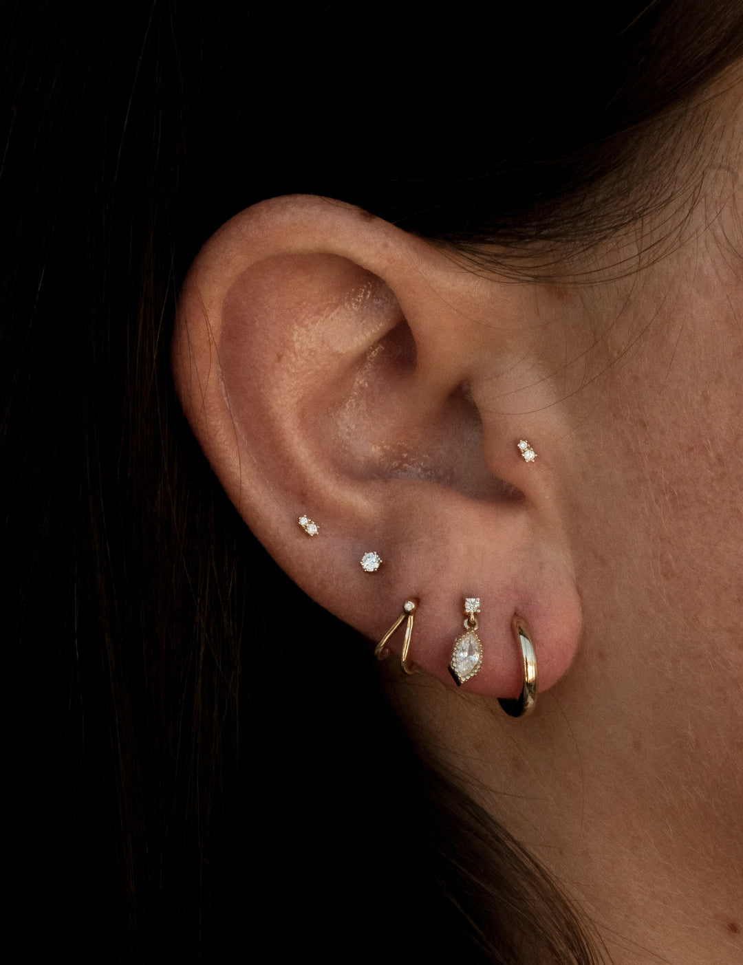 Flat Back Earrings - Gorgeous Earrings for your Flat Ear Piercing – S ...