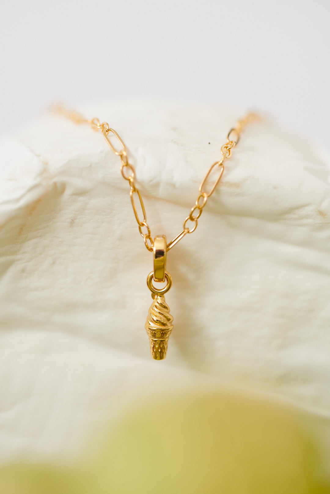 Ice Cream Pendant Charm - 18K Gold Fill | S-kin Studio Jewelry