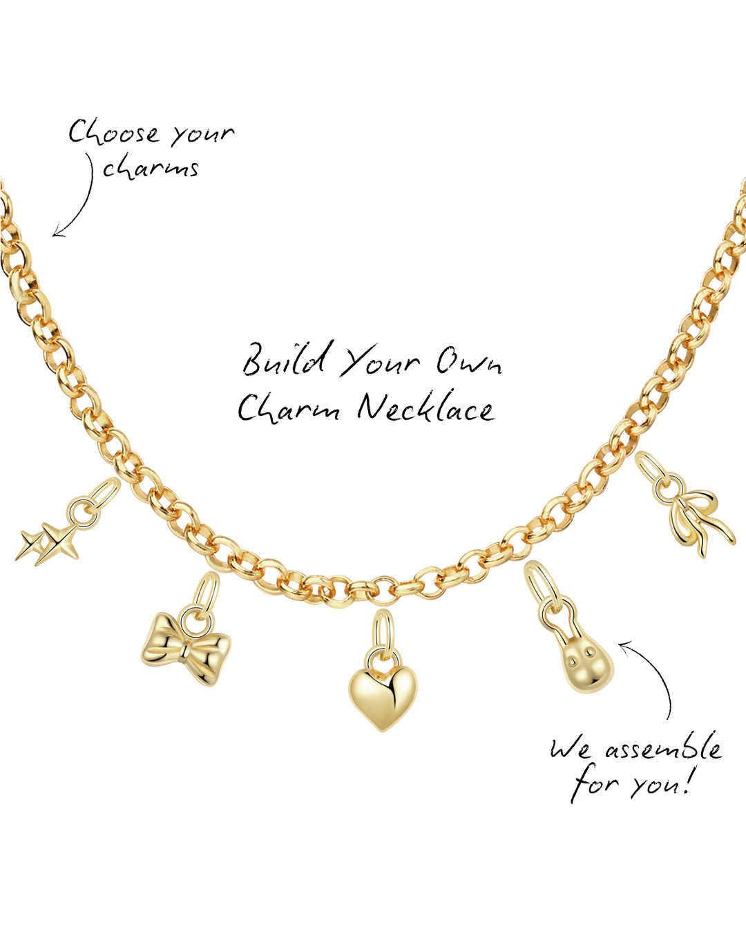 Rolo Charm Necklace (Build Your Own) | S-kin Studio Jewelry