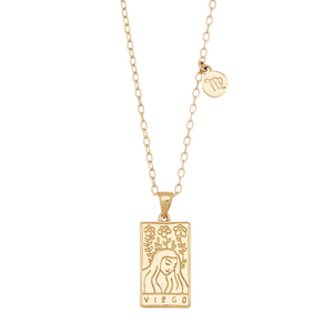 Virgo Zodiac Necklace in 18K Gold Filled | Minimal Jewelry That Lasts ...