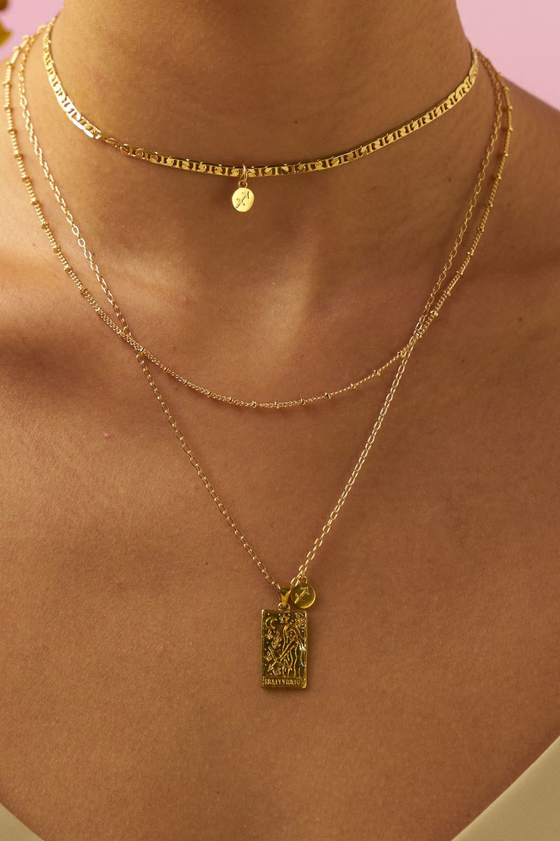 Sagittarius Zodiac Necklace in 18K Gold Filled | Minimal Gold Jewelry – S-kin Studio Jewelry