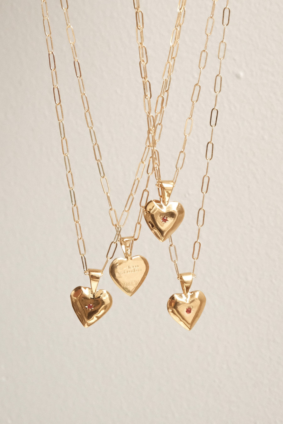 Gilded Heart Pendant Necklace – S-kin Studio Jewelry
