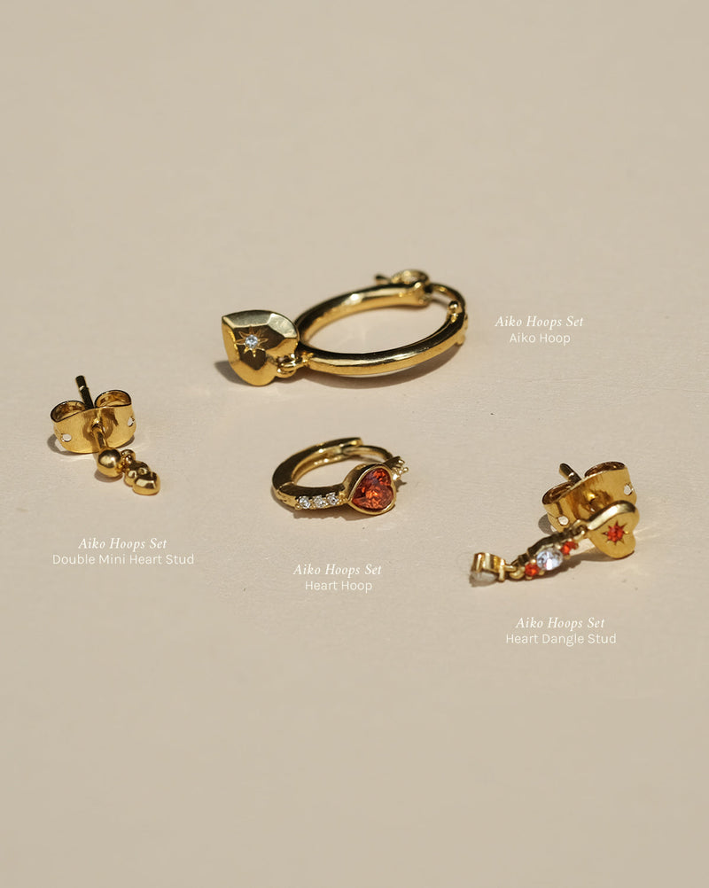 Aiko Hoops Set | Piercing Earring Set | S-kin Studio Jewelry