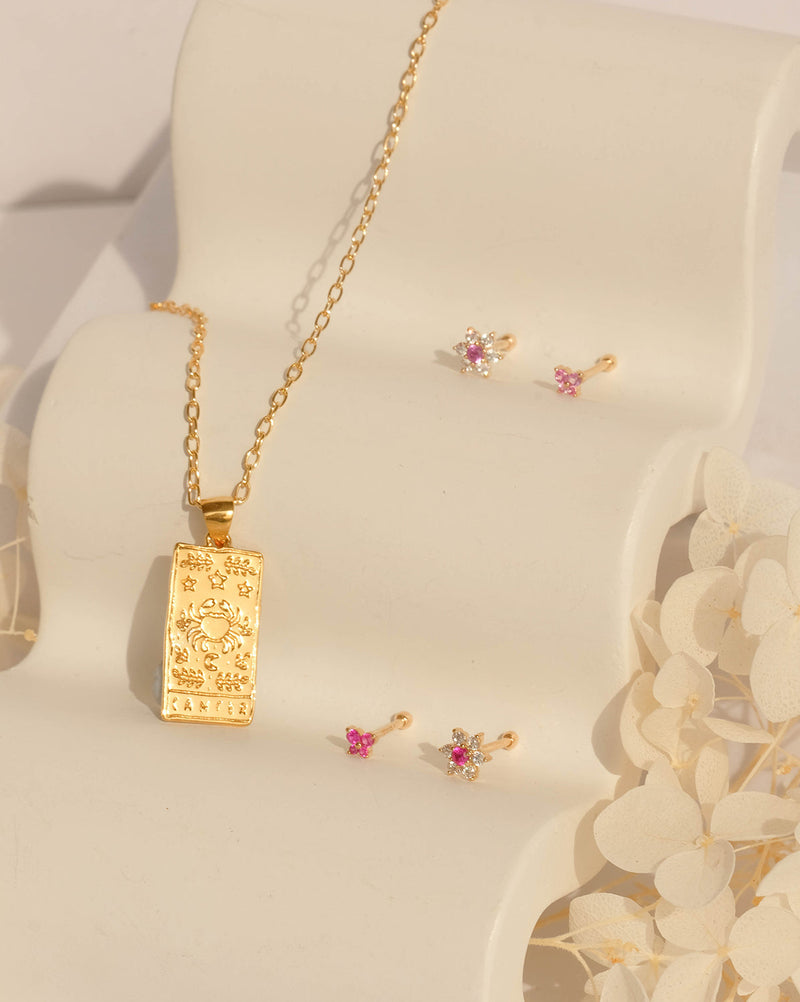 Cancer Zodiac Necklace in 18K Gold Filled | Minimal Gold Jewelry – S ...