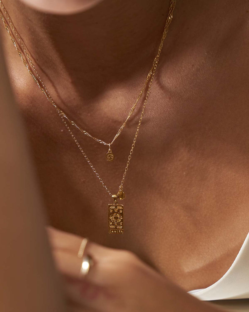 Cancer Zodiac Necklace in 18K Gold Filled | Minimal Gold Jewelry – S ...