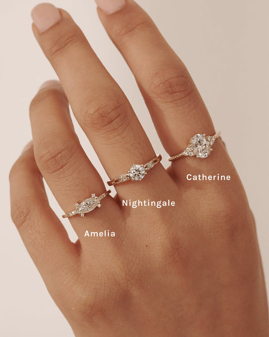 Solid Gold Catherine Oval Ring – S-kin Studio Jewelry