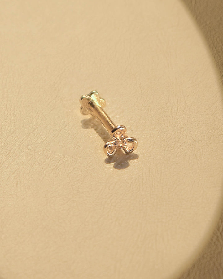 Chihiro Flower Stud - 18K Gold Fill | Internally Threaded Earring – S-kin Studio Jewelry