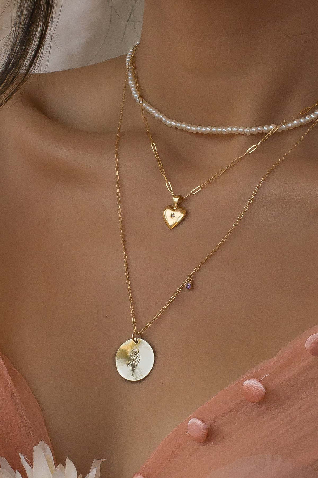Gilded Heart Pendant Necklace – S-kin Studio Jewelry