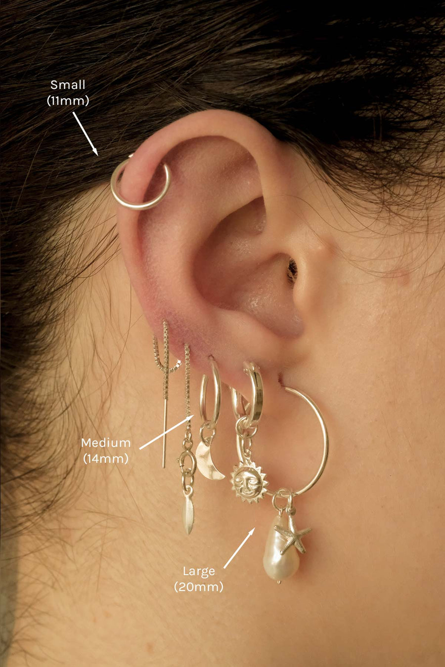 Mix & Match Large Infinite Hoops - S-kin Studio Jewelry