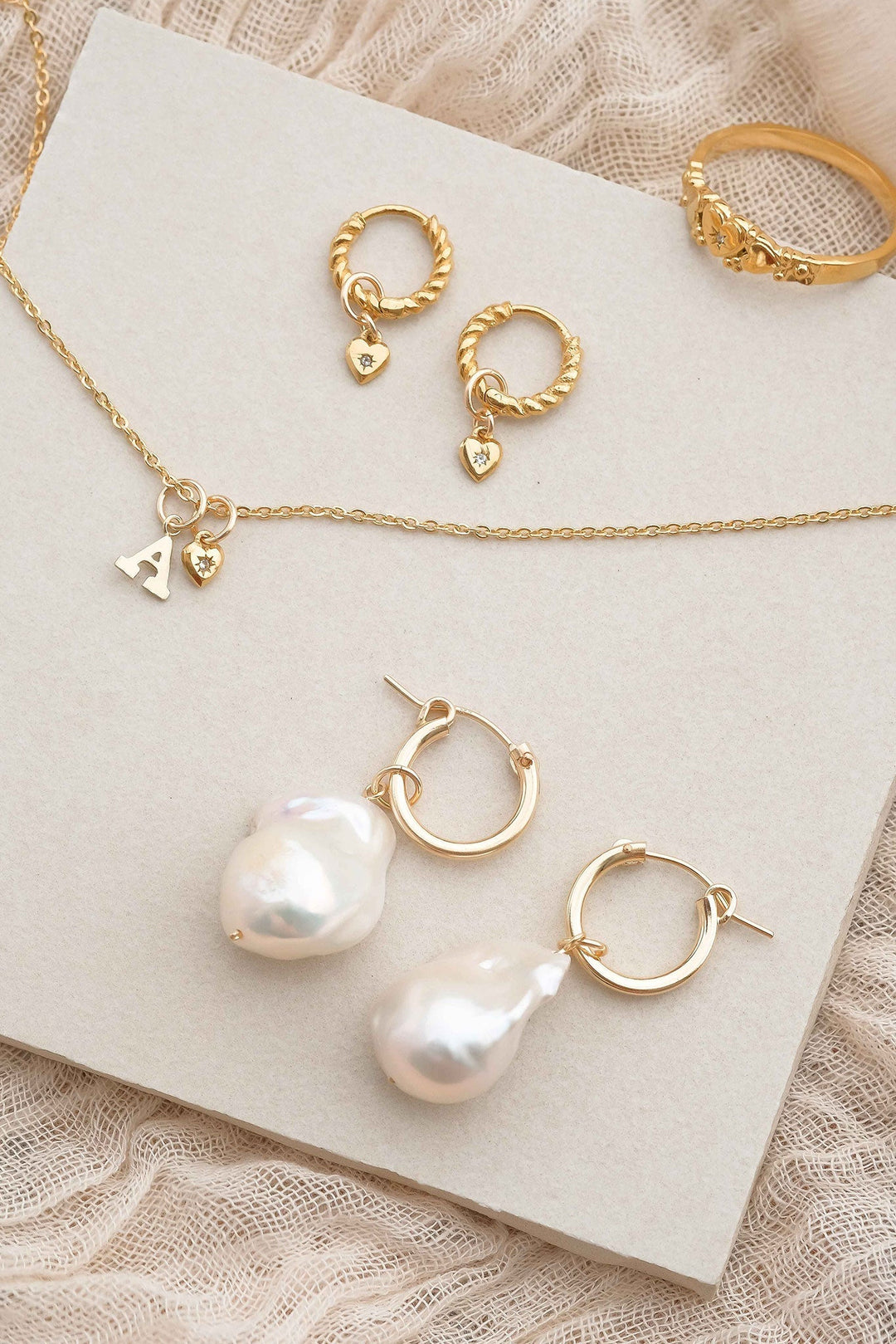 Mini Gilded Heart Charm | S-kin Studio Jewelry