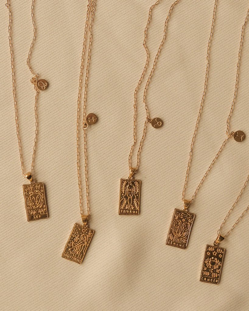 Sagittarius Zodiac Necklace in 18K Gold Filled | Minimal Gold Jewelry – S-kin Studio Jewelry